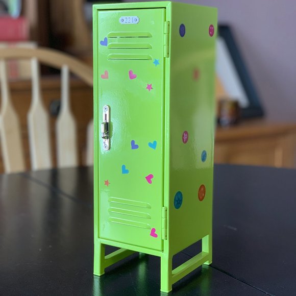 Toys | Vtg 213 American Girl Green School Locker Retired Some ...